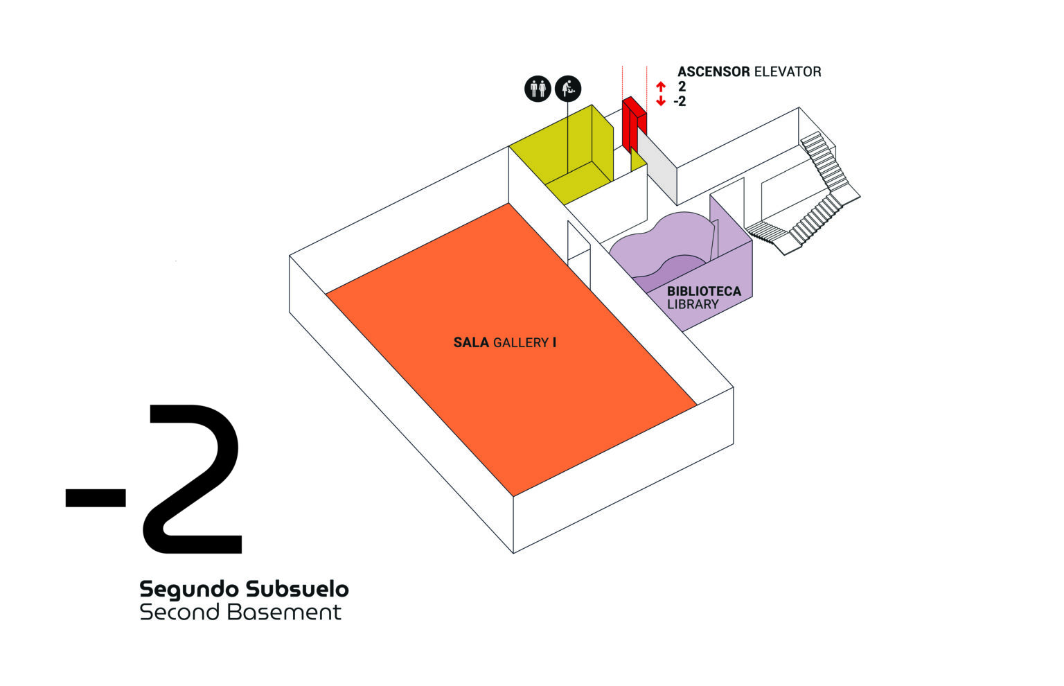 Planos - Segundo subsuelo - Museo Moderno